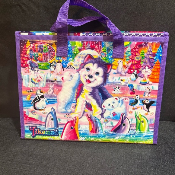 Other | Lisa Frank Tikanni Husky Trifold Portfolio Folder Carrying Case ...